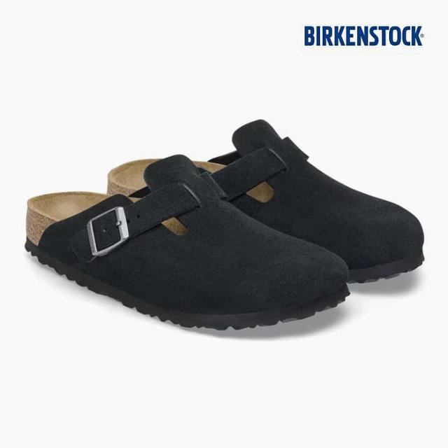 毎日発送 ビルケンシュトック ボストン メンズ レディース 普通幅 黒 スエード BIRKENSTOCK BOSTON LEVE BLACK 1027142[PU1]