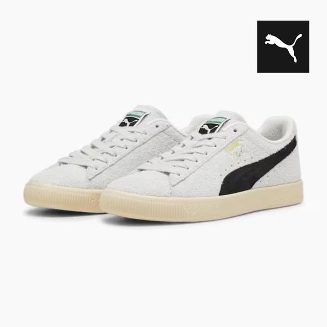 プーマ クライド ヘアリー スウェード PUMA CLYDE HAIRLY SUEDE 393115-01 メンズ レディース スニーカー スエード グレー 黒 復刻[PU2]