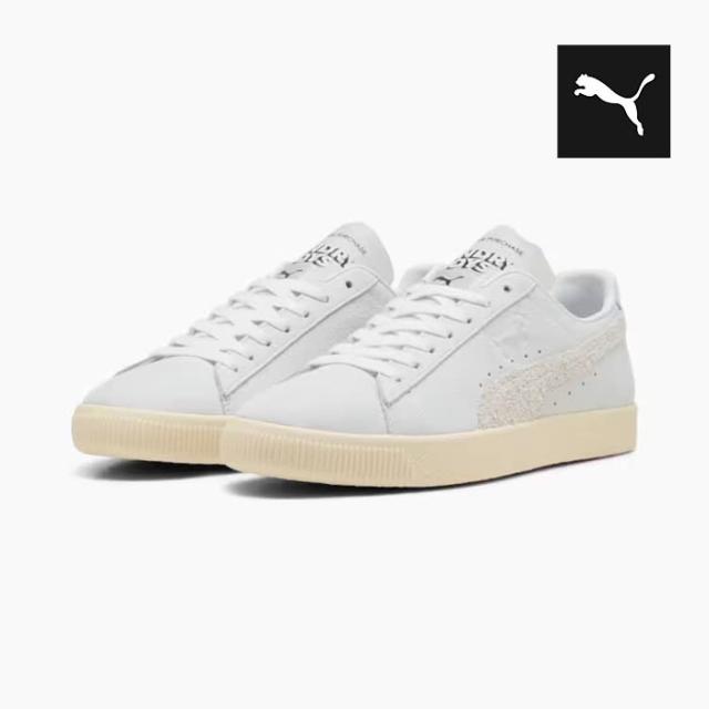 プーマ クライド ランドリーボーイズII PUMA CLYDE LAUNDRY BOYS II 401043-01 メンズ スニーカー スエード 白 ベージュ[PU2]