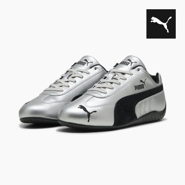 毎日発送 プーマ スピードキャット PUMA レディース スニーカー SPEEDCAT LLIC 403689-01 メタリック シルバー レザー