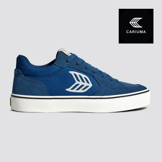 CARIUMA カリウマ スケートボードシューズ スニーカー VALLELY PRO メンズ 青 ヴィーガンスエード バレリー プロ MYSTERY BLUE/OFF-WHITE 421409U26[PU2]