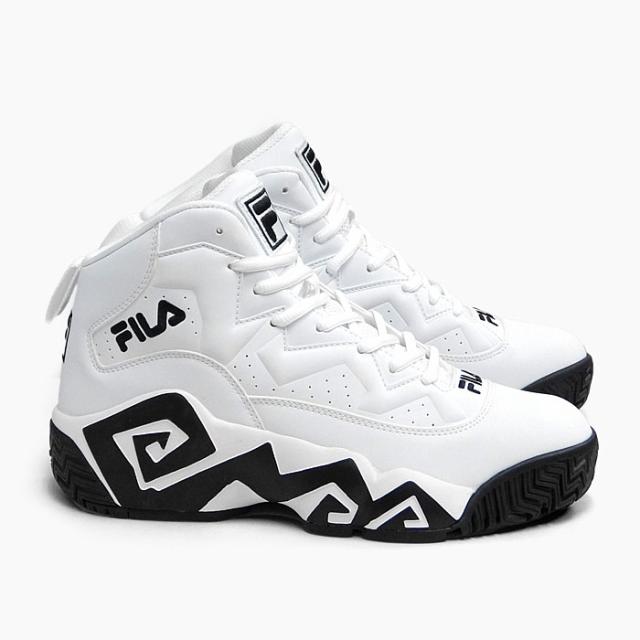 毎日発送 FILA MB FHE102 0001 フィラ マッシュバーン ブラック スニーカー メンズ レディース NBA シグネチャーモデル 白 厚底 靴[PU2]