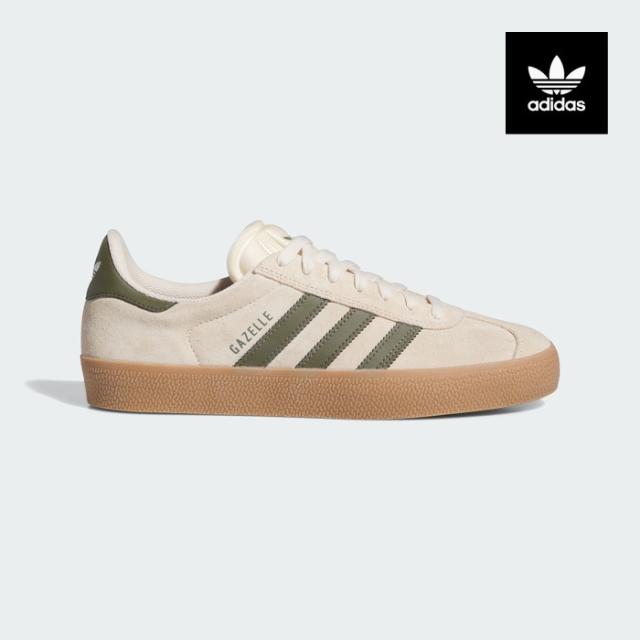 アディダス ガゼル メンズ スニーカー ADIDAS SKATEBOARDING GAZELLE ADV IH3351 エクリュティント オリーブ ガムソール スエード ローカット スケートボード ADIDAS SB[PU1]