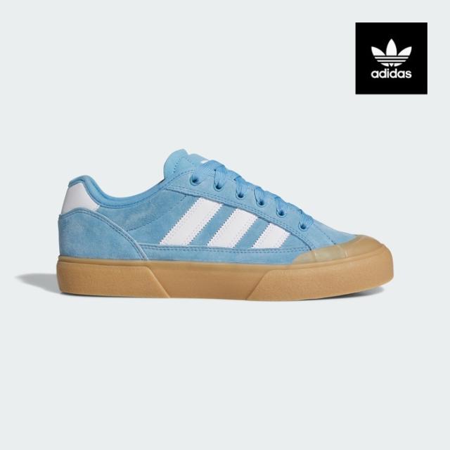 アディダス メンズ スニーカー スケシュー ライトブルー ホワイト ADIDAS SKATEBOARDING COURT TNS PREMIERE RT JQ1041 スエード スケートボードシューズ スケボーシューズ
