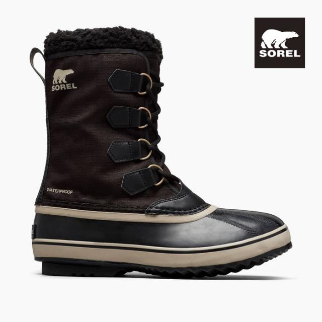 毎日発送 SOREL ソレル 1964パックナイロン ウォータープルーフ 1964 PACK NYLON WP NM5189-011 スノーブーツ メンズ 黒 保温 防水[PU2]