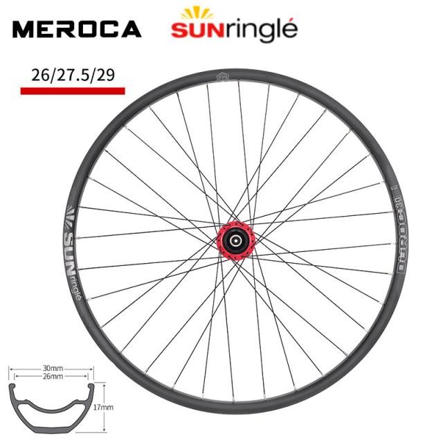 SUNRingle MTBホイール 27.5/29インチ フロント/リア 手組 完組 スルー