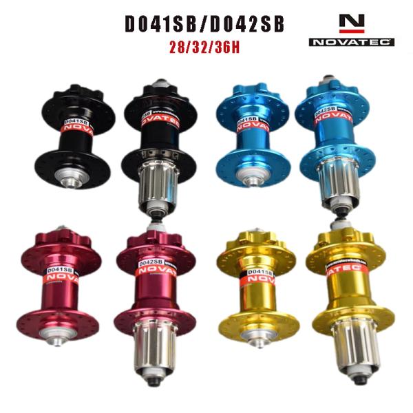 NOVATEC MTB カセットフリーハブ 28/32/36H 前後セット 自転車ハブ ディスクブレーキ カセットハブ D041SB/D042SB
