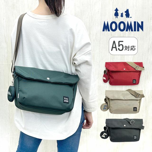 ショルダーバッグ レディース 斜め掛け おしゃれ rmnk-02 MOOMIN ムーミン バッグ 横型 A5 スマホショルダー ミニポーチ付き 軽量 軽い ミイ スナフキン ニョロニョロ シンプル きれいめ かわいい プレゼント 女子 女性 大人 普段使い 通勤 旅行 アウトドア キャンプ フェス
