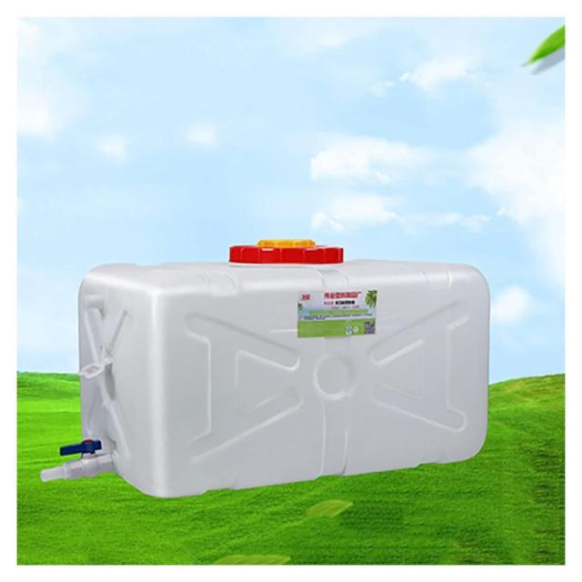 大容量の貯水容器長方形の発酵タンク厚いプラスチック製屋外貯水バケツ蓋/蛇口/ハンドルを有する酵素バケット屋外の飲料水、キャンプ、ハイキング、ピクニ200L