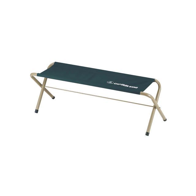 キャプテンスタッグ CS フォールディングベンチ（グリーン） CAPTAIN STAG