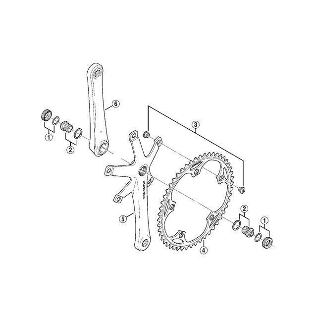シマノ（自転車） Y16S98080 左クランク 167.5mm SHIMANO