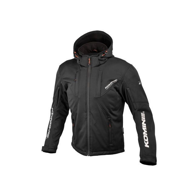 コミネ 2021-2022秋冬モデル JK-602 プロテクト ソフトシェルシステムパーカー（KOMINE ブラック） サイズ M KOMINE