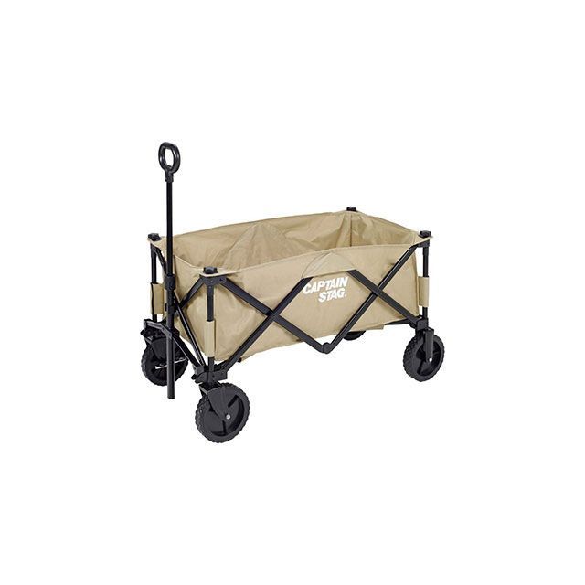 キャプテンスタッグ CS 収束型4輪キャリー ベージュ CAPTAIN STAG