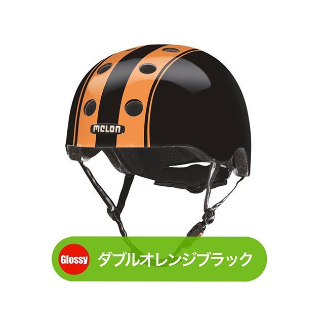 Melonhelmets（自転車） ダブルオレンジブラック サイズ XXS-S Melonhelmets
