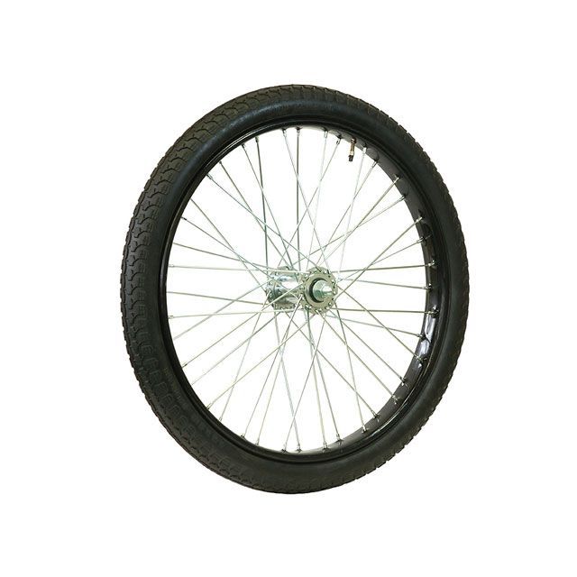 オオシマ（自転車） 26×2 1/2 タチ付リムセット 組付（ブラック） OOSHIMA