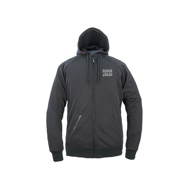 ラフ＆ロード 2022春夏モデル RR1003 ラフライドZIPパーカー（ブラック） サイズ M Rough&Road