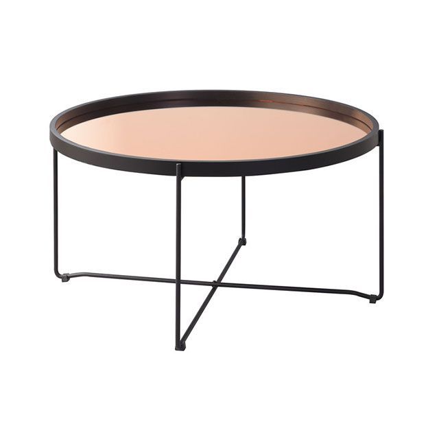 【メーカー直送】東谷 CIR-502MR ラウンド トレーテーブルL（ミラー） Azumaya