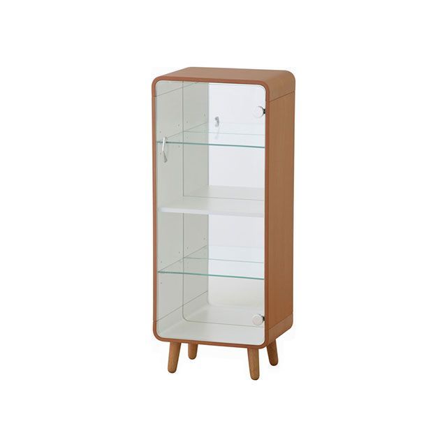 【メーカー直送】東谷 PT-612BR コレクションシェルフL（ブラウン） Azumaya