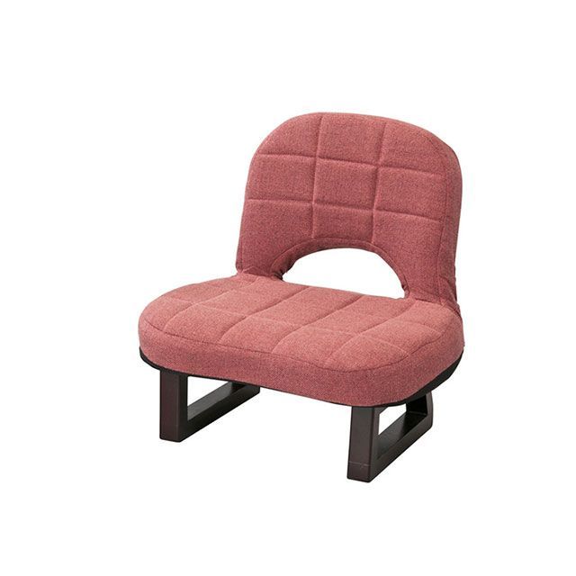 【メーカー直送】東谷 LSS-23RD 背もたれ付正座椅子（レッド） Azumaya