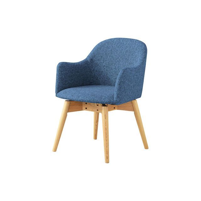 【メーカー直送】東谷 KRM-020BL カラメリ 回転式チェア（ブルー） Azumaya