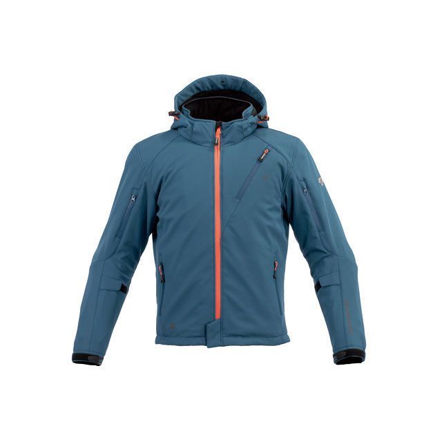 コミネ 2022-2023秋冬モデル JK-5792 プロテクトソフトシェルウィンターパーカ-IFU（マラードブルー） サイズ M KOMINE