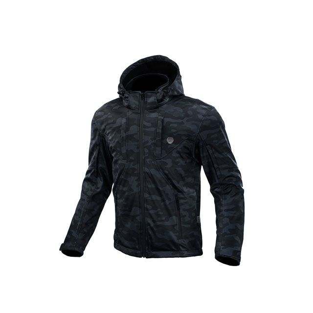 【特価品】コミネ 2022-2023秋冬モデル JK-6022 プロテクトソフトシェルシステムパーカ（ブラックカモ） サイズ XL KOMINE