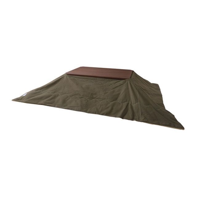 【メーカー直送】東谷 KK-162KH 薄掛けコタツ布団 長方形（カーキ） Azumaya
