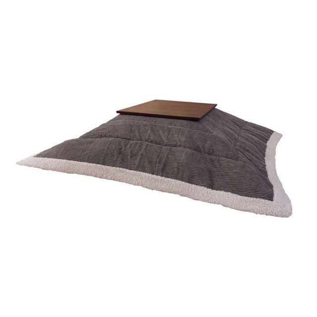 【メーカー直送】東谷 KK-141GY 薄掛けコタツ布団 正方形（グレー） Azumaya