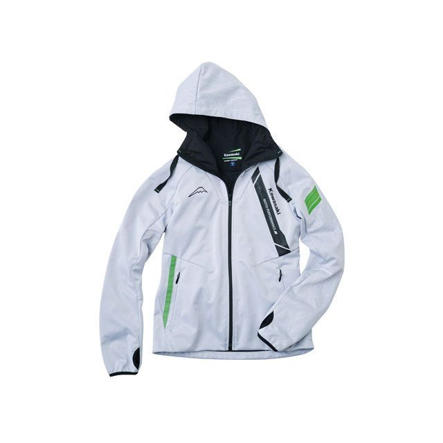 カワサキ 2022-2023秋冬モデル ミッドパーカー（グレー） サイズ LL KAWASAKI