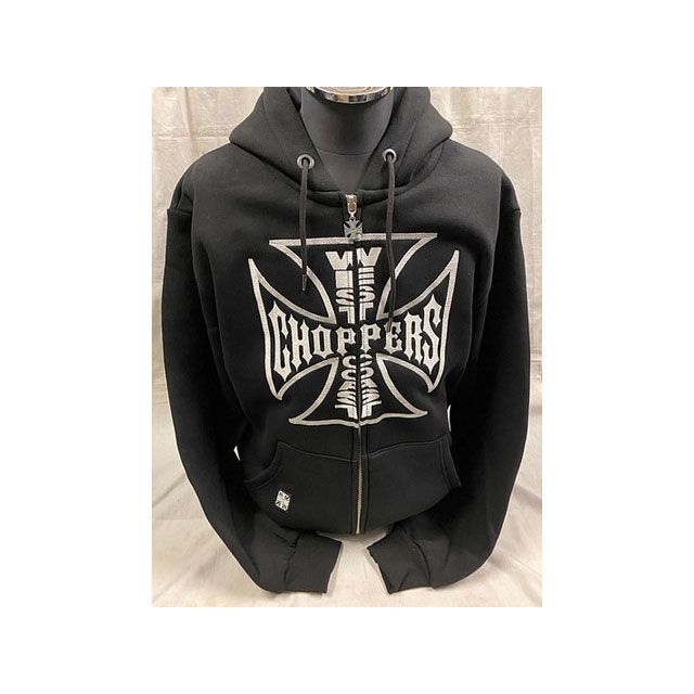 ウエストコーストチョッパーズ チャック付きパーカー ブラック WEST COAST CHOPPERS