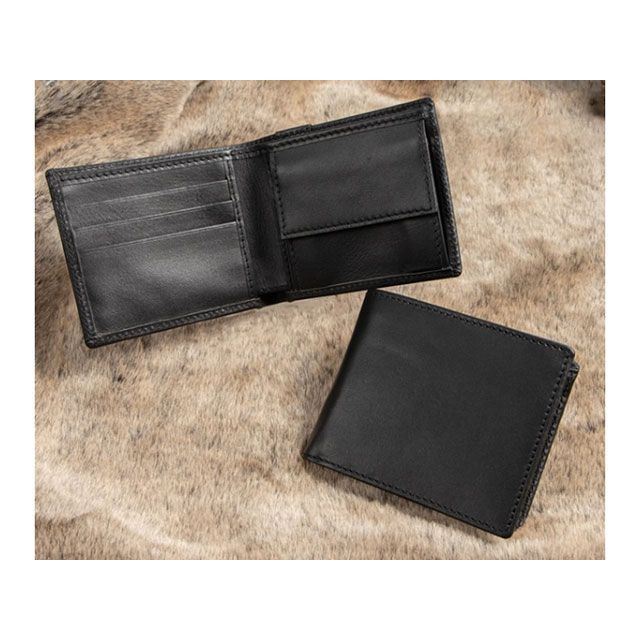 デグナー W-120 2つ折りレザーウォレット（ブラック） DEGNER