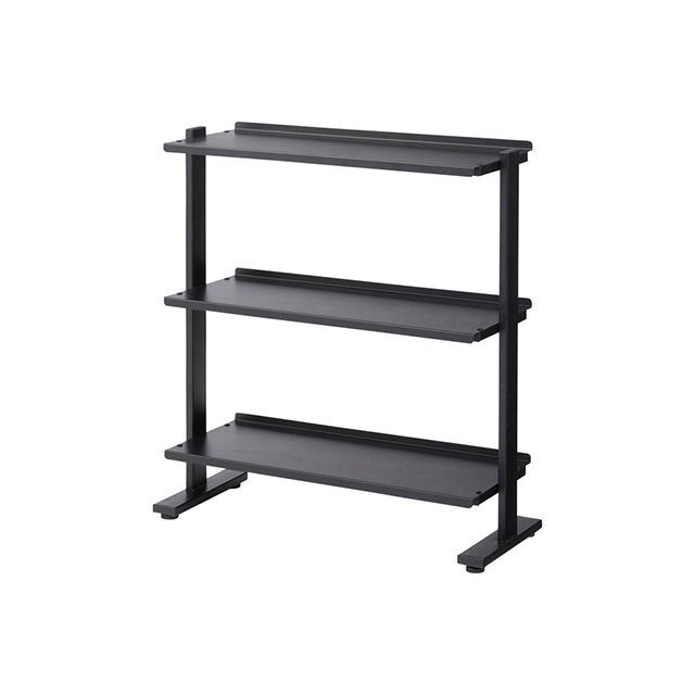 【メーカー直送】東谷 DIS-73BK 2WAYラック3D（ブラック） Azumaya