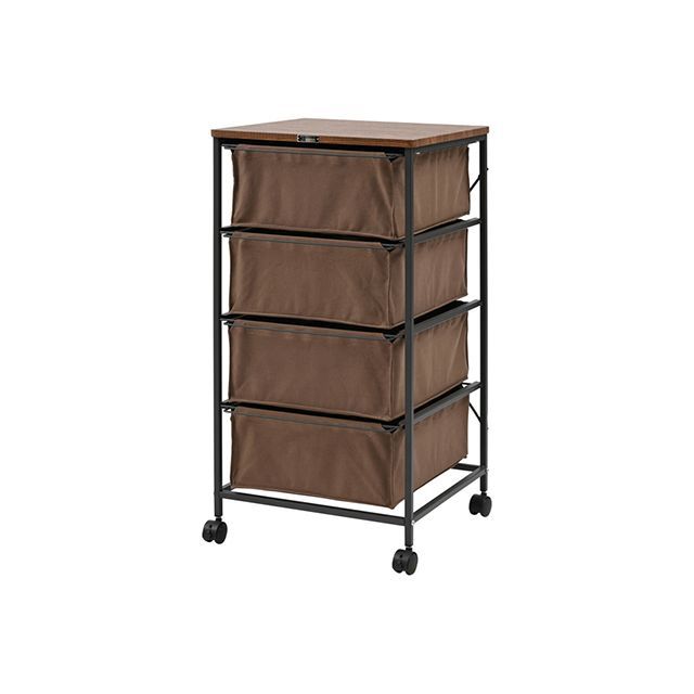 【メーカー直送】東谷 MIP-574BR チェスト4段（ブラウン） Azumaya