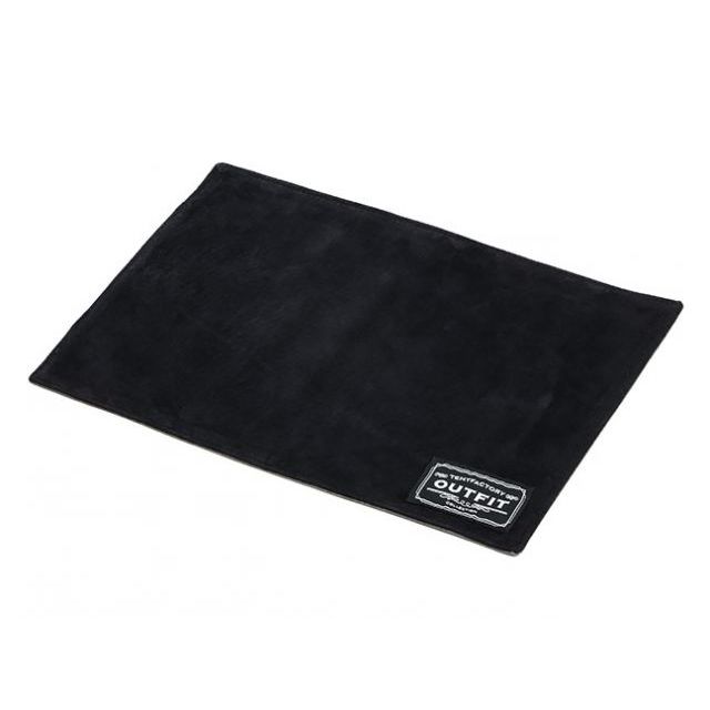 テントファクトリー ウォッシャブルレザーマットM（ブラック×グレー） TENT FACTORY