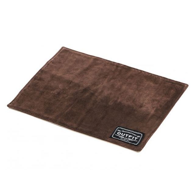 テントファクトリー ウォッシャブルレザーマットM（ブラウン×ベージュ） TENT FACTORY