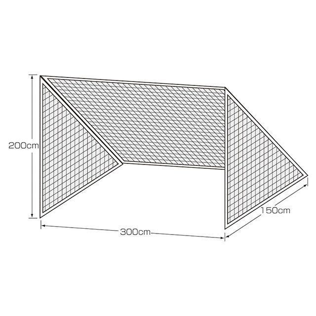 カネヤ ミニゴールネット3215（白） KANEYA