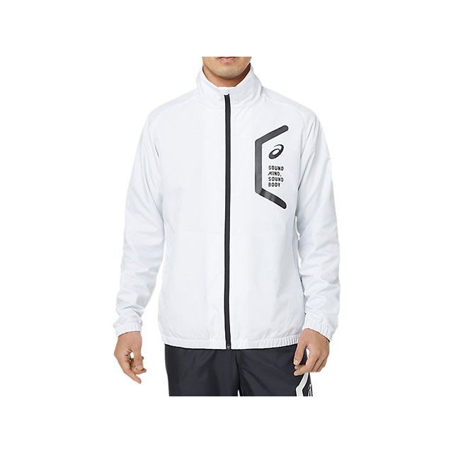 アシックス 2031E061 TEAM HEX WINDBREAKER JKT（ブリリアントホワイト） サイズ XS ASICS