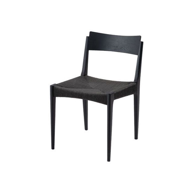 【メーカー直送】東谷 ACE-77BK ペーパーコードチェア（ブラック） Azumaya