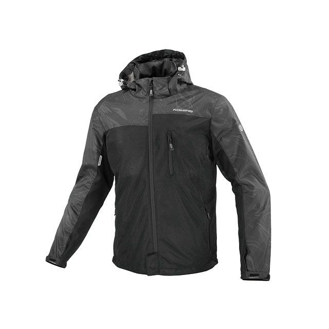 コミネ 2024春夏モデル JK-1143 プロテクトメッシュパーカｰテン（ブラックマーブル） サイズ M KOMINE