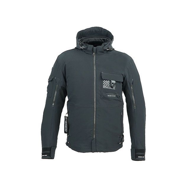 ラフ＆ロード 2024春夏モデル RR7254 エアスルーソフトシェルストレッチパーカーFP（ブラック） サイズ WM Rough&Road