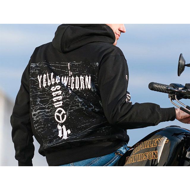 イエローコーン 2024春夏モデル YELLOW CORN SEED SH-003 フーディー（ブラック） サイズ M YeLLOW CORN