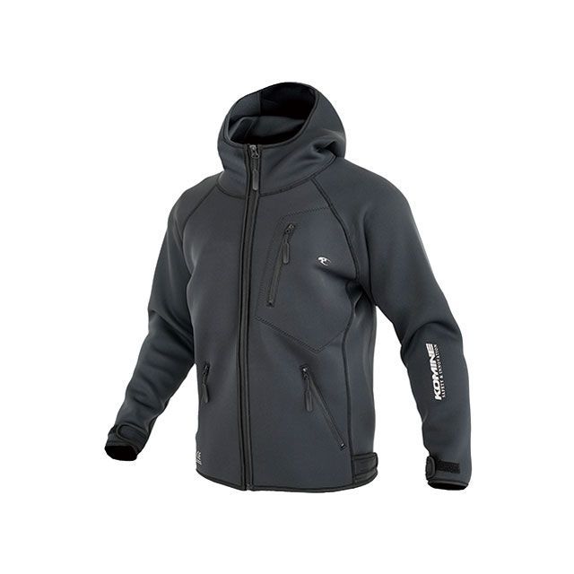 コミネ 2024-2025秋冬モデル JK-632 エニグマライトウェットスーツフーディー（ブラック） サイズ M KOMINE