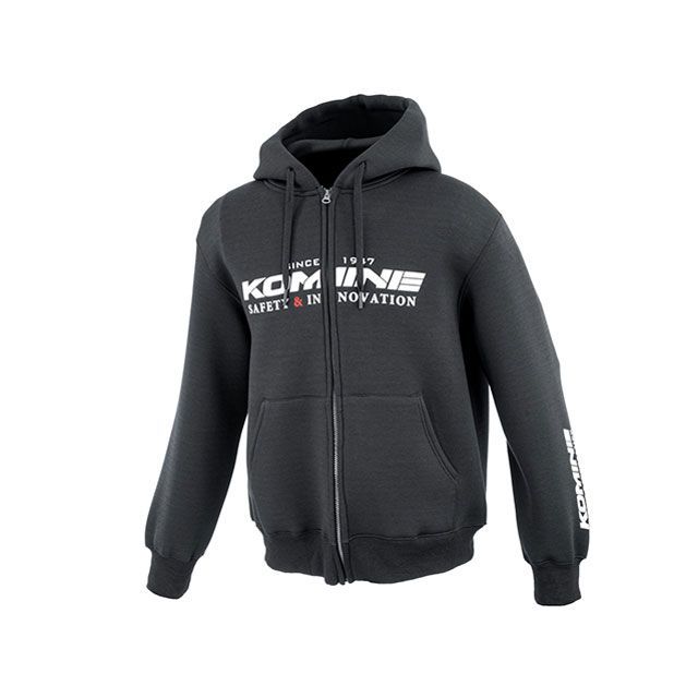 コミネ 2024-2025秋冬モデル JK-402 コミネチームフーディ（ブラック） サイズ 2XL KOMINE