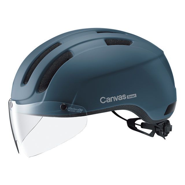 オージーケーカブト（自転車） ヘルメット CANVAS-SMART（マットアッシュネイビー） OGK KABUTO
