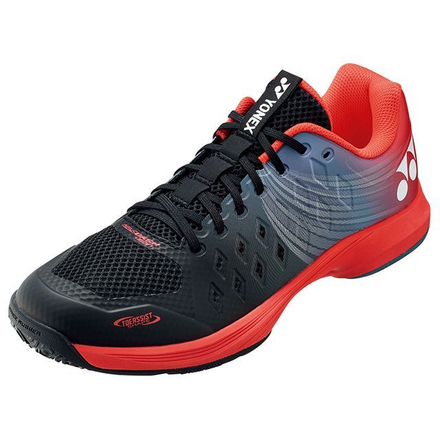 ヨネックス パワークッションエアラスダッシュ4WGC（コーラルレッド/ブラック） サイズ 22.5cm YONEX