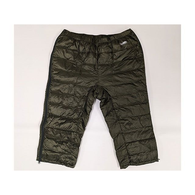 プロモンテ WD037 ダウンパンツ 七分丈フルオープン70（オリーブ） サイズ XL PUROMONTE