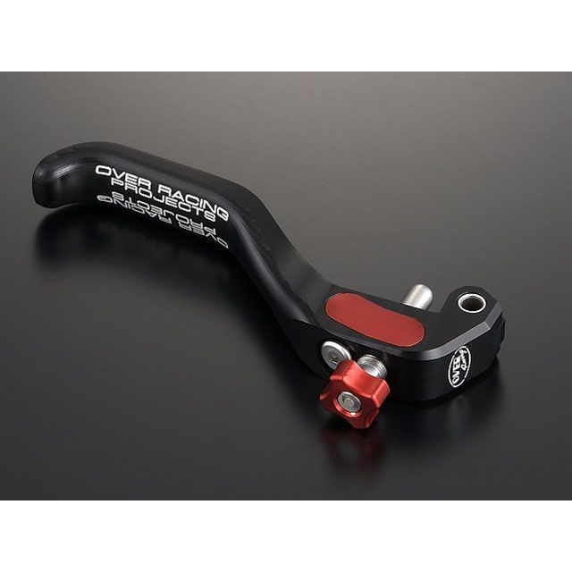 オーバーレーシング ブレーキレバー 2フィンガー（ブラック/レッド） OVER RACING