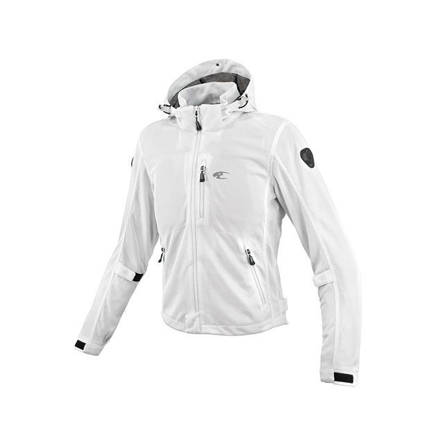 コミネ 2025春夏モデル JK-176 エニグマライト メッシュパーカ（シルバー） サイズ M KOMINE