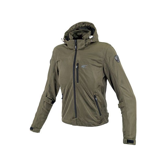 コミネ 2025春夏モデル JK-176 エニグマライト メッシュパーカ（オリーブ） サイズ XL KOMINE