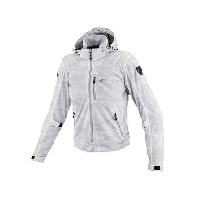 コミネ 2025春夏モデル JK-176 エニグマライト メッシュパーカ（シルバー カモ） サイズ XL KOMINE